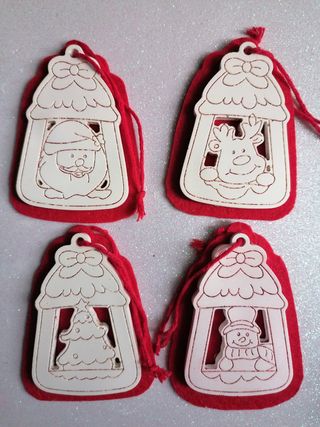 4 decorazioni natalizie