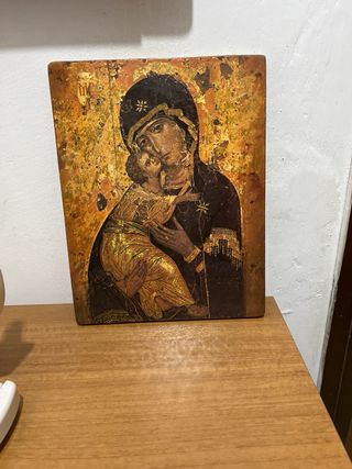 Icona in legno Madonna