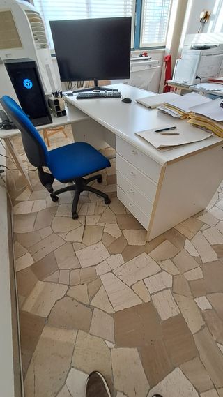 Scrivania legno bianco