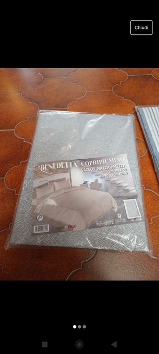 Copri piumino, puro cotone, 1pz e mezza