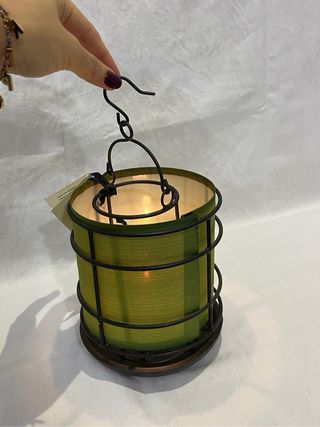 Porta candele verde
