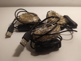 Catene luminose USB con INTERRUTTORE (12 m) NUOVE