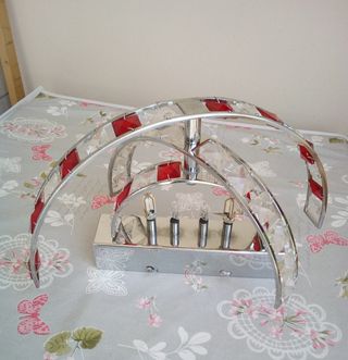 Lampadario con cristalli