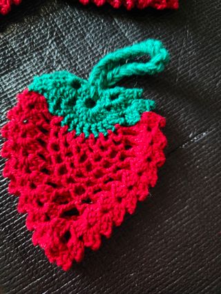 Addobbi albero natale in uncinetto