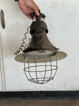 LAMPADA INDUSTRIALE DA SOFFITTO VINTAGE