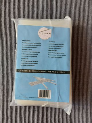 120 STICKS COLLA TRASPARENTE 7MMx100MM