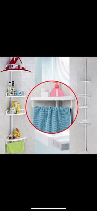 Scaffale doccia salvaspazio telescopico