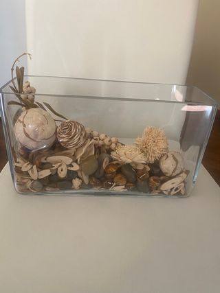Vaso rettangolare con pot pourri