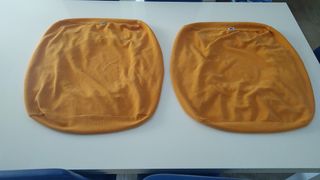 set di 2 copri poltrona arancione