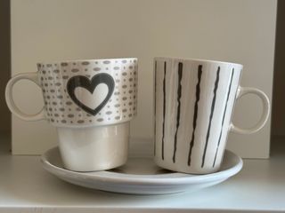 Set due tazze da tisana in ceramica Brandani