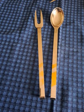 Coppia posate da cucina vintage