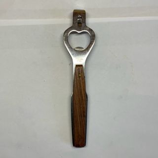 Apribottiglie vintage acciaio legno