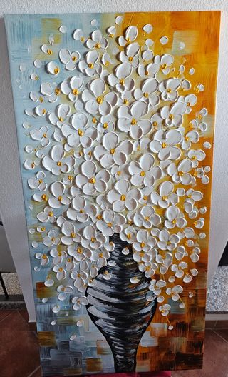 Dipinto a olio 3D fatto a mano su tela 50×100