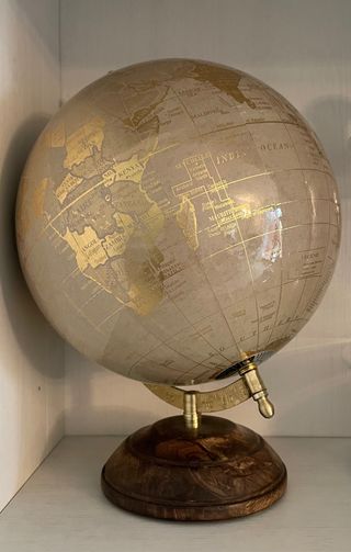 Mappamondo planisfero grigio, perfetto.