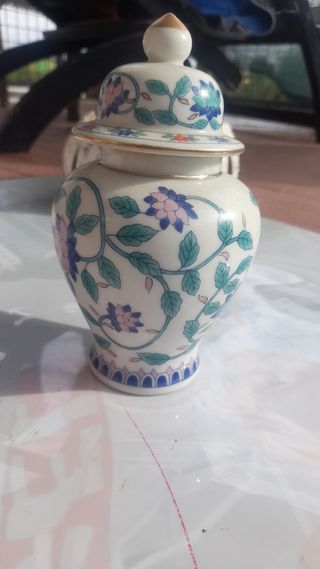 vaso motivo giapponese in porcellana