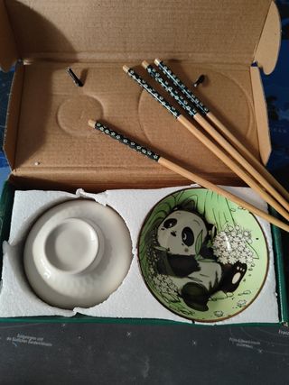 Ciotole cinesi coppia 🐼 bacchette nuove