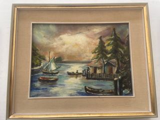 quadro paesaggio olio su tela