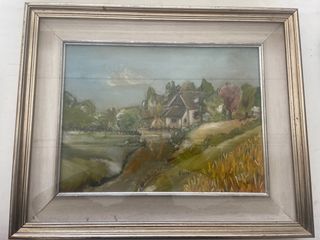 quadro con cornice ad olio