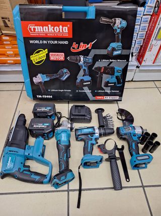 Tmakota KIT 4in1 trapano tassellatore smerigliatri