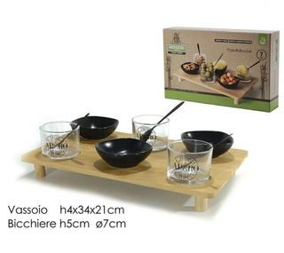 Set 10 pezzi con tagliere