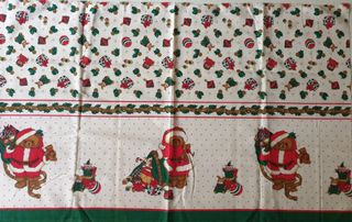 taglio tessuto natalizio cm 90x54