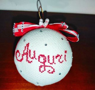 Pallina natalizia auguri