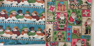 2 tagli tessuti americani natalizi per patchwork