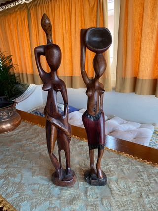 statue  legno originali etniche