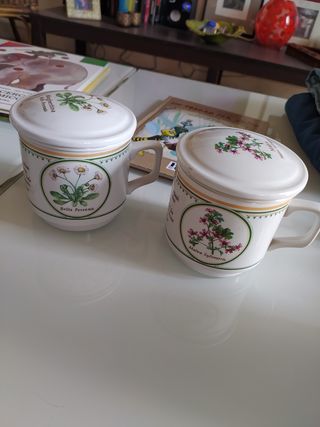 Tazze tisaniera in porcellana