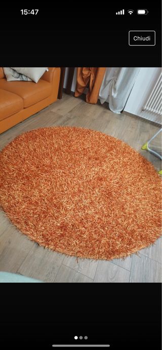 tappeto dvarredo color arancio