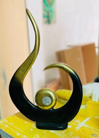 2 decorazioni e 1 fioriera d’arredo fatti a mano