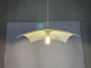 Lampadario vetro bianco quadrato