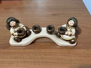 Portacandele arco due angeli con candele