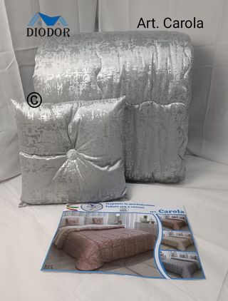 trapunta matrimoniale in velluto