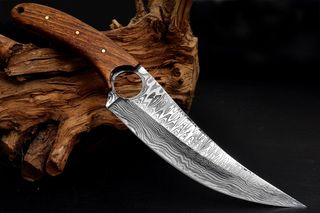 Coltello cuoco forgiato a mano in acciaio damasco