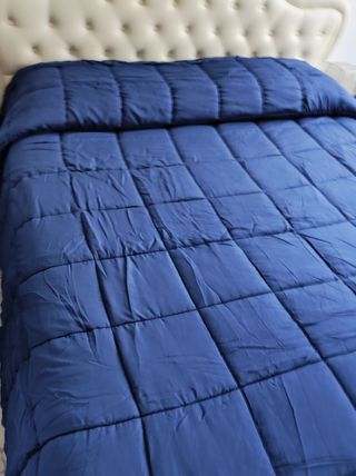 Trapunta matrimoniale blu/azzurro