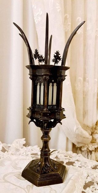 Lampada neogotica lucerna a cipolla fine 800
