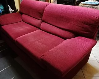 Divano letto 3 posti in tessuto
