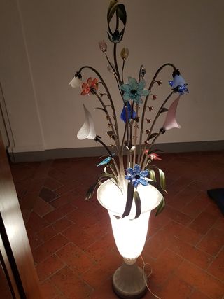 Lampada vaso di fiori