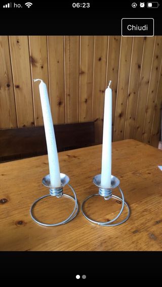 Candelabro in alluminio 2 pezzi