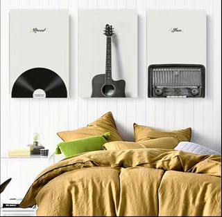 3ps set tele quadro musica strumenti musicali