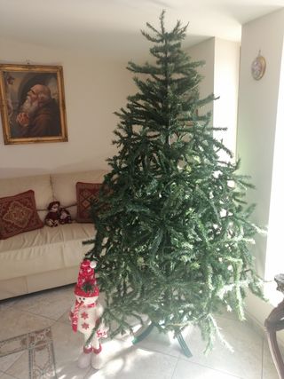 Albero di Natale verde ampio, folto e alto H.185cm
