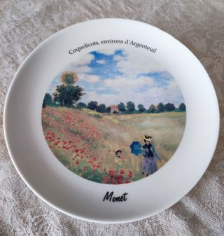 Piatto decorativo Papaveri Monet