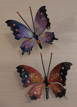 Farfalle decorative in metallo
