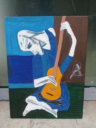 Vecchio sulla chitarra