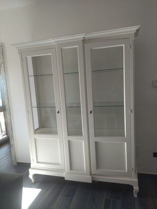 Cristalliera legno bianca