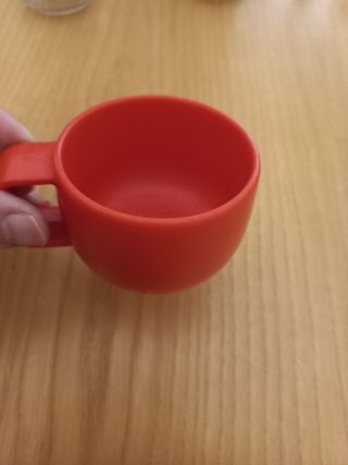 Tazzina caffè vintage anni '70 arancione