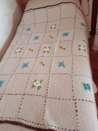 Copertina quadrata in lana Vintage