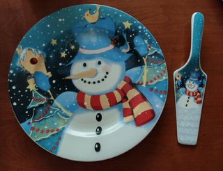 Piatto natalizio da portata