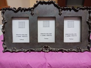 Portafoto a 3 scomparti 30x15 ca.